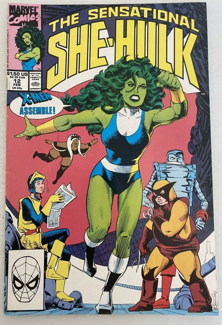 THE SENSATIONAL SHE Hulk. Number 12. Vintage 1990. Marvel Comics. Vfn ...