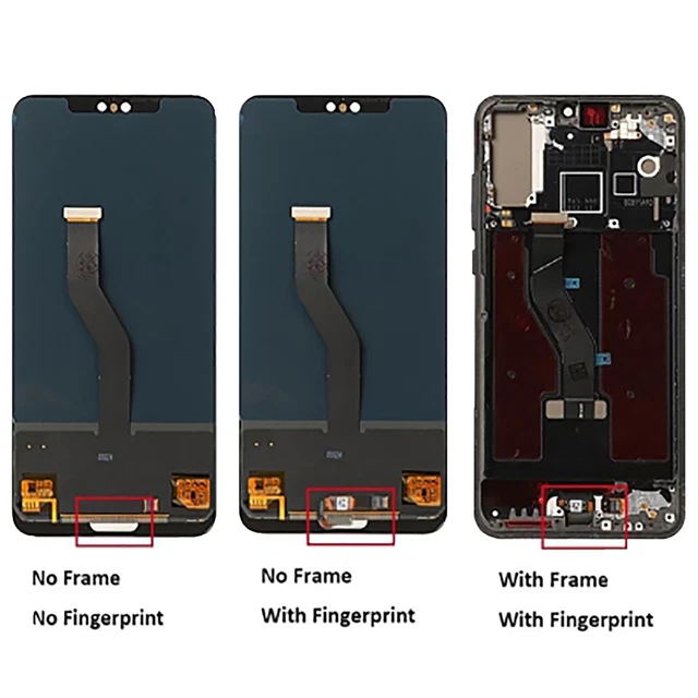 LCD DISPLAY TOUCH Screen Frame Fingerprint Kit for Huawei P20 Pro Phone ...