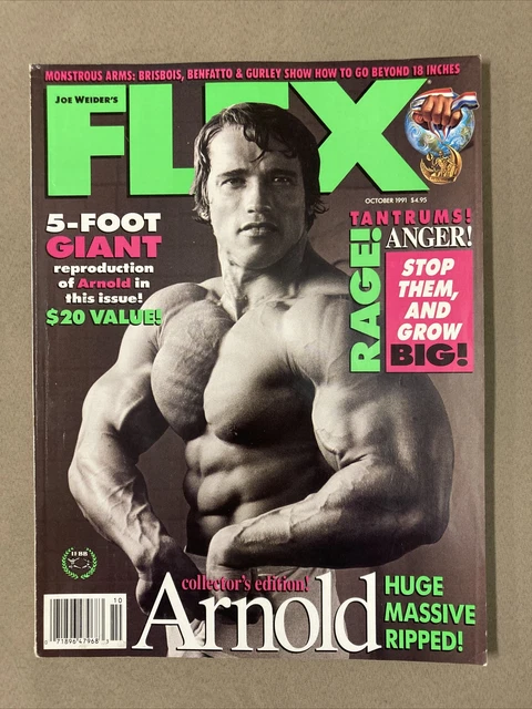 FLEX BODYBUILDING MUSCLE magazine ARNOLD SCHWARZENEGGER/Cory Everson 1 ...