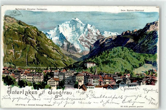 52224452 - PANNEAU Interlaken. C. Steinmann 1903 EUR 14,98 - PicClick FR