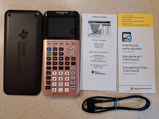 TEXAS INSTRUMENTS TI-84 Plus CE Python Color Graphing Calculator Black ...