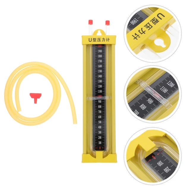 WATER FLOW METER Pressure Gauge High Accuracy Manometer Vacuum Tube $27 ...