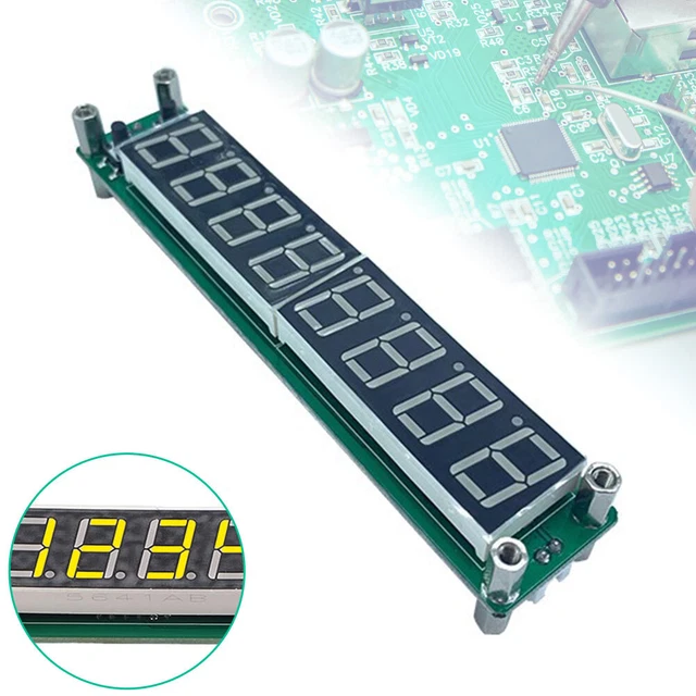 PLJ-8LED-R RF FREQUENCY Counter DC 8V-15V Cymometer Tester Module ...