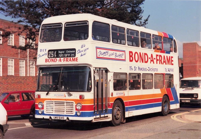 COLOUR BUS PHOTO - Double Decker Bus - Route 250 to Selsey SOUTHDOWN £1 ...