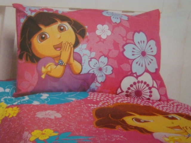 DORA THE EXPLORER Single Bed Quilt Doona Cover Set Girls Bedroom ...