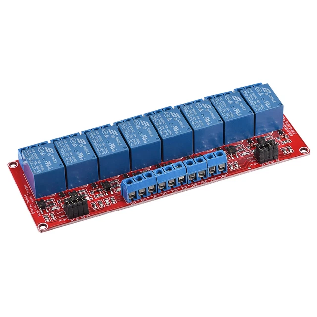 RELAY MODULE 8 Channel 24V High Low Level Trigger Module Red Relay Module Board $25.06 - PicClick AU