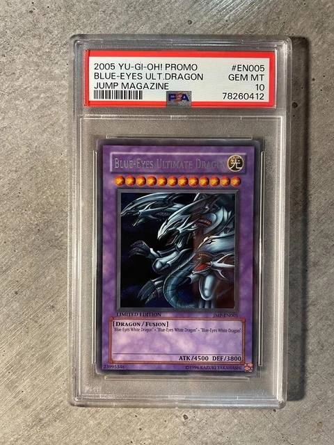 YU-GI-OH! PSA 10 GEMMA! - Blue-Eyes Ultimate Dragon - JMP-EN005 EUR 474,00 - PicClick IT