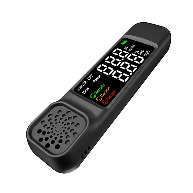 HANDHELD HIGH-PRECISE ALCOHOLS Non-Contacting Breath Blow Tester L2O9 £ ...