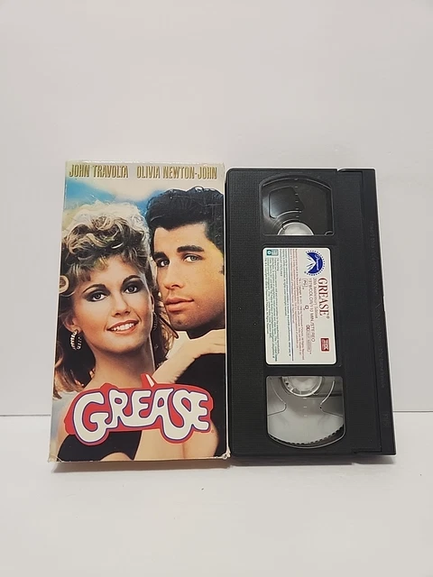 GREASE (VHS, 1978) Musical Paramount John Travolta Olivia Newton-John £ ...