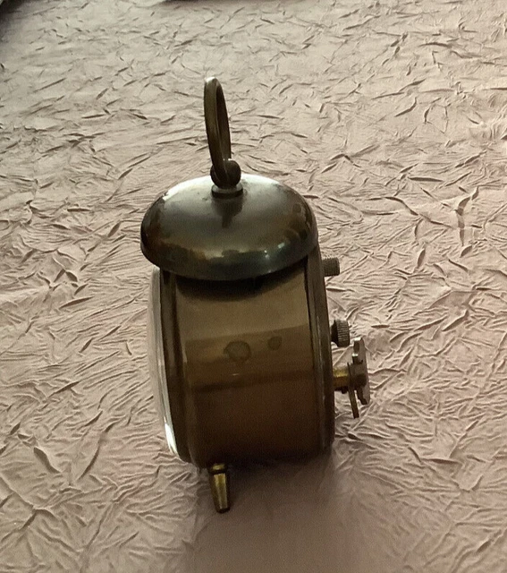 ANCIEN JOLI PETIT réveil JERGER années 1900 laiton pour collection EUR ...