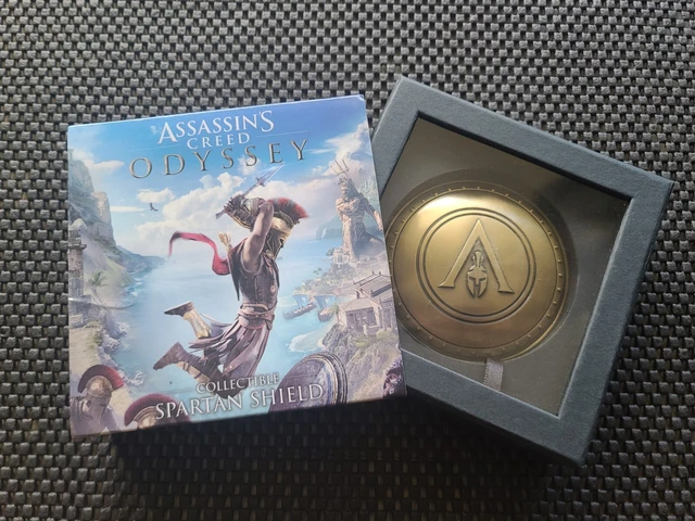 ASSASSIN'S CREED ODYSSEY Spartan Shield Medal Coin Rare Promo Cancelled ...