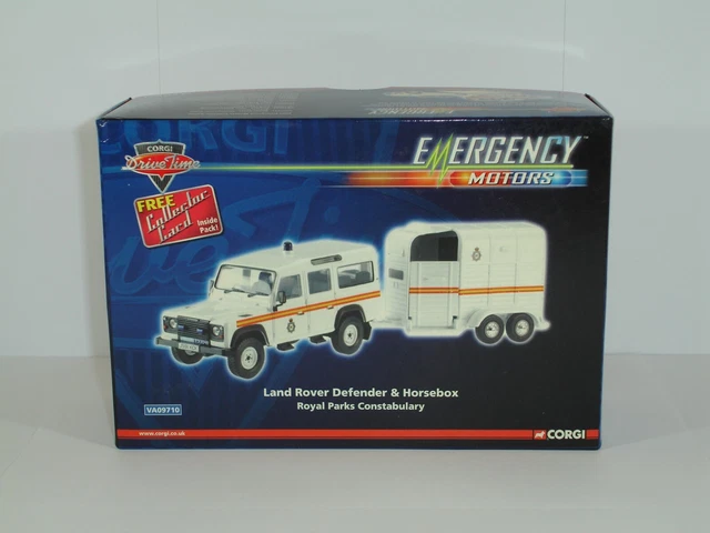 VANGUARDS CORGI VA09710 Land Rover Defender & Horsebox Royal Parks ...