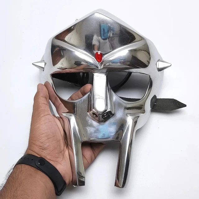 MF DOOM MASK Gladiator Mad-villain Metal Face Armor Halloween Face mask ...