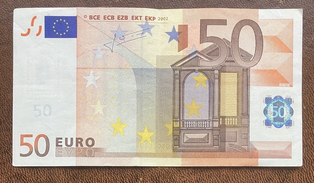 2002 RARE ITALIAN (S series) 50 euro note £55.80 - PicClick UK