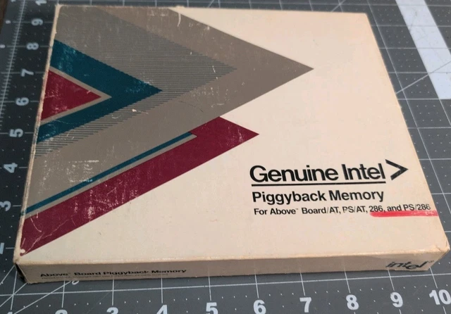 VINTAGE 1987 INTEL Piggyback Memory for Above Board/AT PS 286 original ...