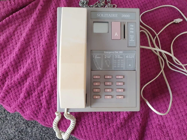 GREY/BEIGE SOLITAIRE 2000B BT Telephone Payphone 1980s untested £15.00 ...