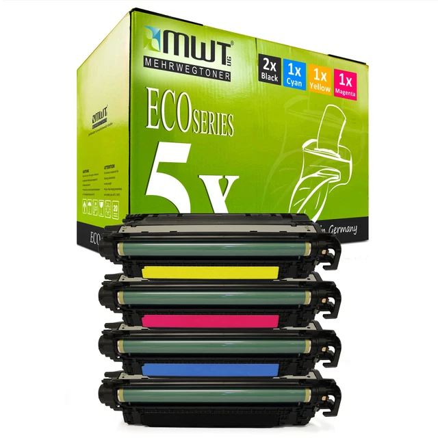 5X XXL CARTOUCHES D'Encre Pour R HP Color LaserJet Enterprise CP 4525 ...