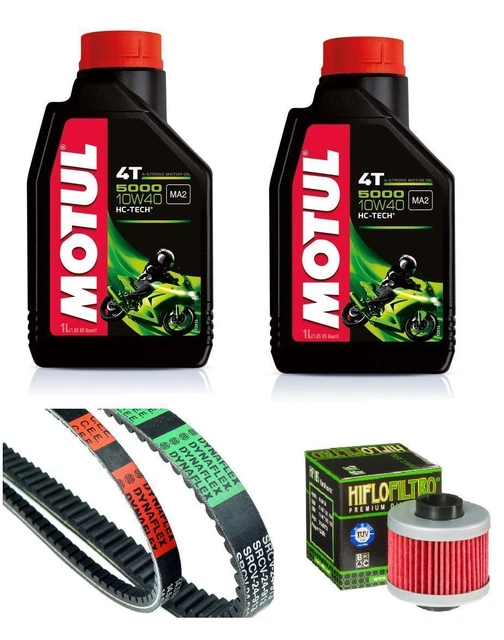 TAGLIANDO OLIO MOTUL 5000 10W-40 Filtro Cinghia Aprilia Leonardo 125 ...
