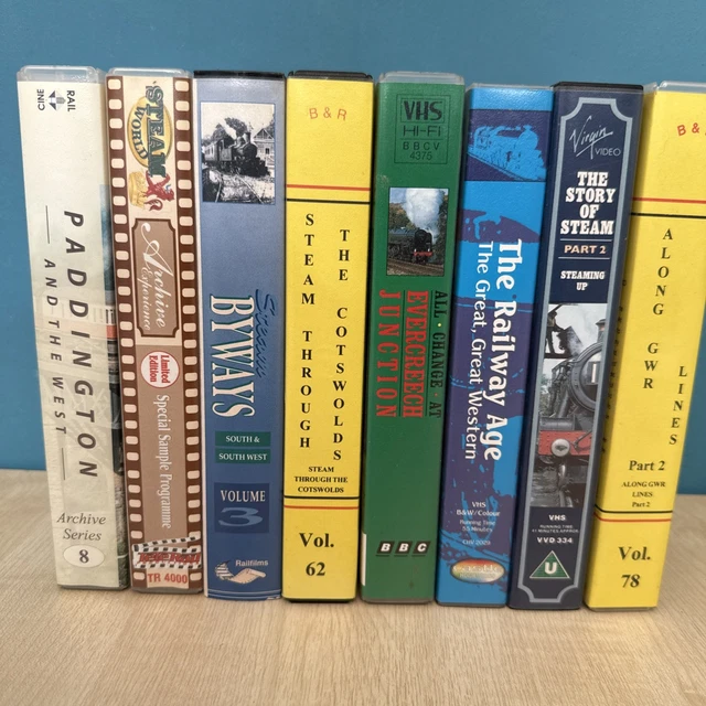 STEAM TRAIN VIDEO Tapes job lot VHS railway films £14.23 - PicClick UK