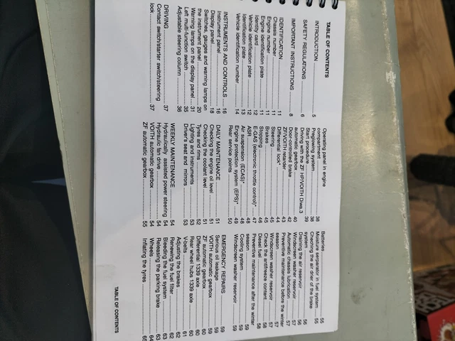 DAF BUS DRIVERS Manual SB220GS service Bus Manual 1997 vintage £42.30 ...