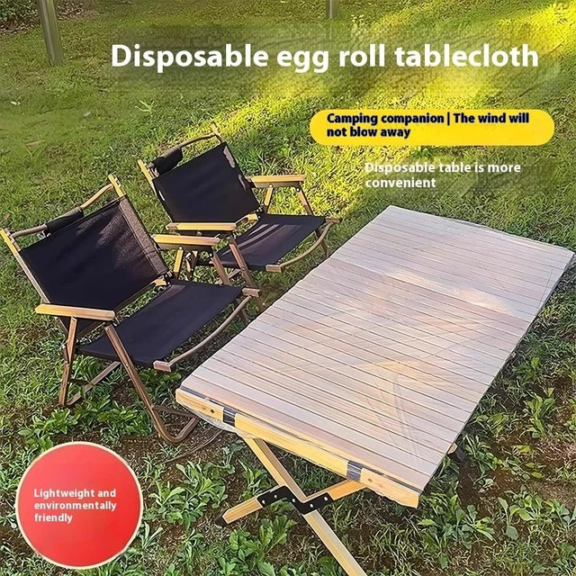 DISPOSABLE CAMPING TABLECLOTH Birthday Party Wedding Table Cover Wipe ...