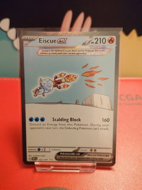 POKÉMON TCG EISCUE ex SV03: Obsidian Flames 222/197 Holo Special Illustration... EUR 3,49 ...