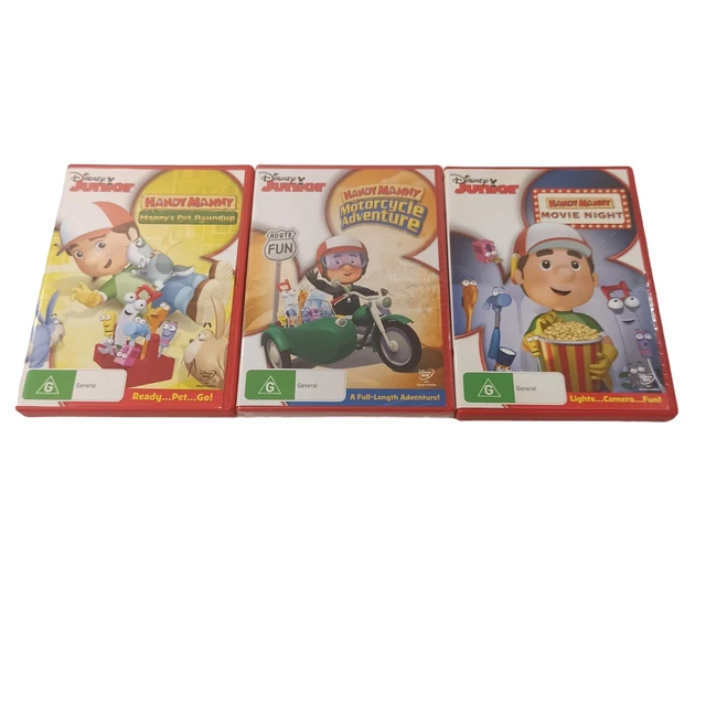 HANDY MANNY (DVD) 3 Bundle Lot Children Kids Family DIY Tools Handyman ...
