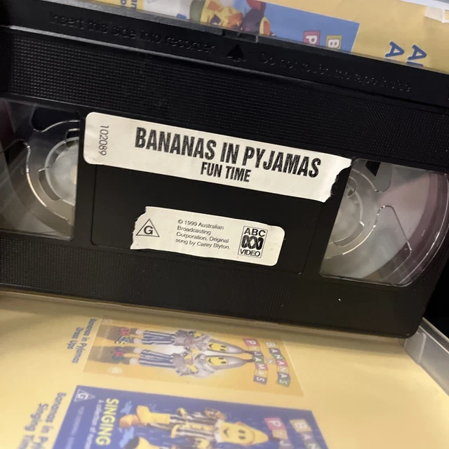 BANANAS IN PYJAMAS Fun Time VHS movie Video Cassette Tape ABC kids ...