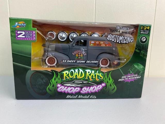 JADA TOY ROAD Rats Chop Shop 1939 Chevy Sedan Delivery Truck 1:24 Metal ...