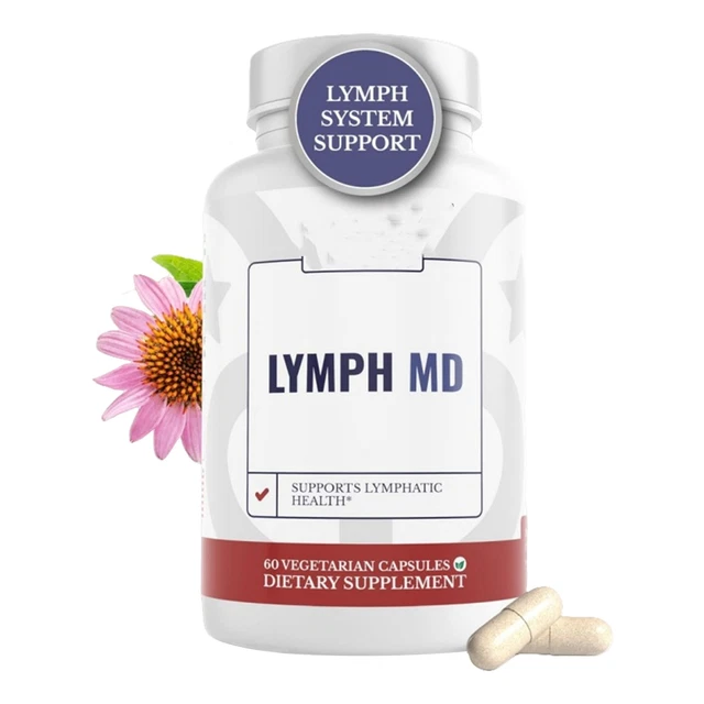 LYMPH MD - Lymphatic System Supplement with 9 Botanicals. Men and Women ...