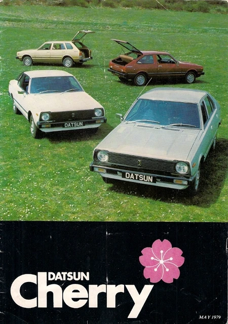 DATSUN NISSAN CHERRY 1979-80 UK Market Brochure Hatchback Saloon Coupe ...