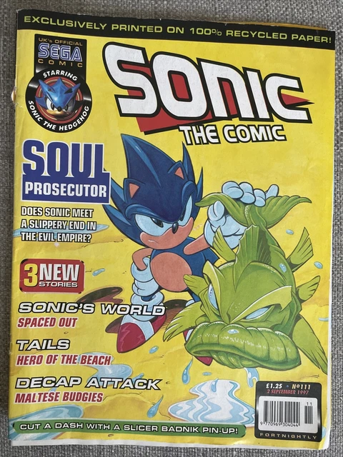 SONIC THE HEDGEHOG - Sonic The Comic UK - Sega / Fleetway Issue No. 95 ...