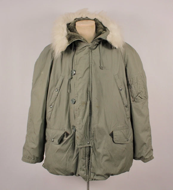 VTG MEN'S 1970S US Air Force N-3B Parka / Coat Sz L Extreme Cold ...