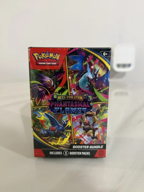 POKÉMON TCG MEGA Evolution-Phantasmal Flames Booster Bundle (6 Packs) £39.98 - PicClick UK