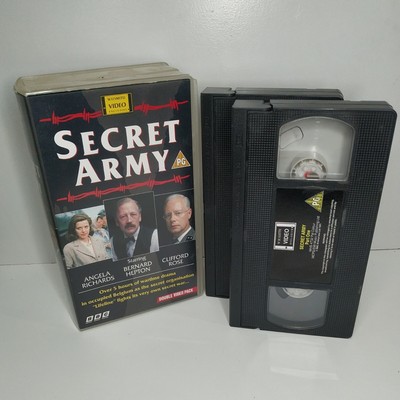 BBC SECRET ARMY : 1970's TV WW2 WAR DRAMA - WHSMITH VHS DOUBLE VIDEO ...