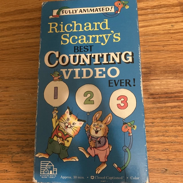 RICHARD SCARRY'S BEST Counting Video Ever (1989 VHS) EUR 8,28 - PicClick FR