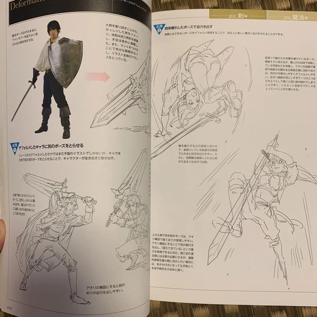HOW TO DRAW Fighting Sword Magic Pose Moe Manga Anime Art Technique ...