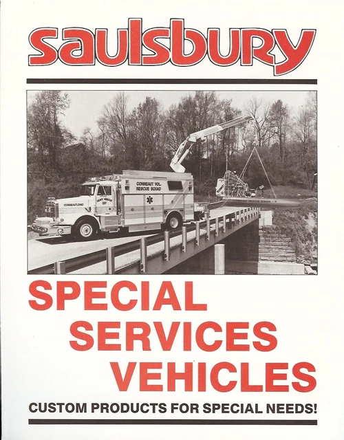 FIRE EQUIPMENT BROCHURE - Saulsbury - Special Services - Conneaut et al ...