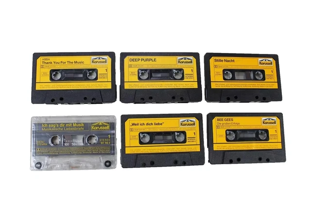 KARUSSELL KASSETTEN ABBA Deep Purple Bee Gees Stille Nacht Konvolut EUR ...