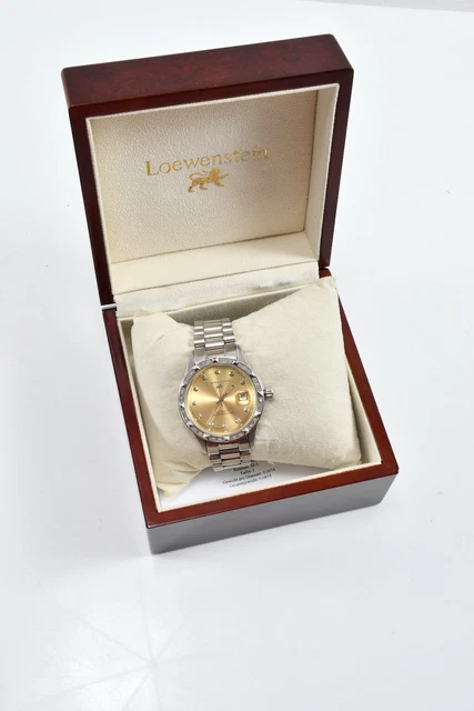 J94M59- LOEWENSTEIN AUTOMATIC Herren Uhr mit echtem Diamanten EUR 174 ...