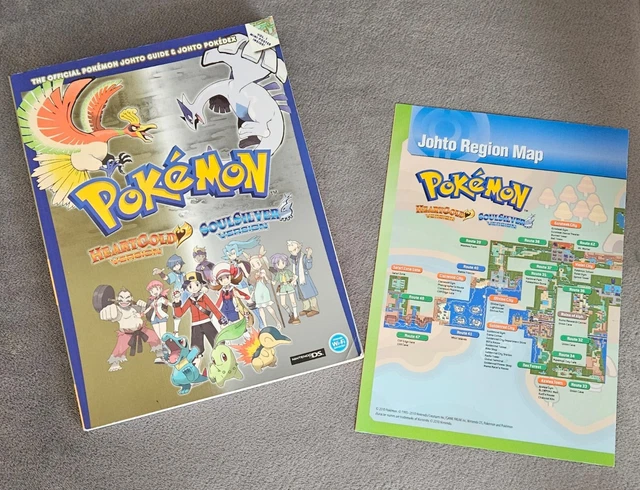 OFFICIAL PRIMA GUIDE Pokemon Heartgold Soulsilver With Poster Nintendo ...