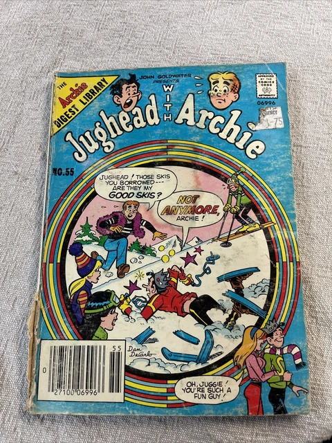 VINTAGE COMIC BOOK Cartoon Jughead With Archie Digest Magazine Mancave ...