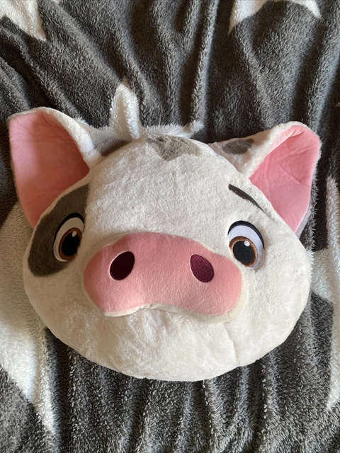 DISNEY STORE MOANA Pua the Pig Face 3D Cushion Pillow £15.00 - PicClick UK