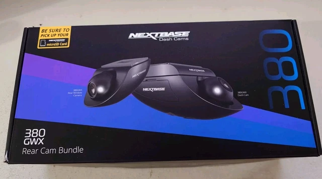 NEXTBASE 380GWX FRONT and Rear Dash Cam Bundle Complete (Boxed) £99.99 ...