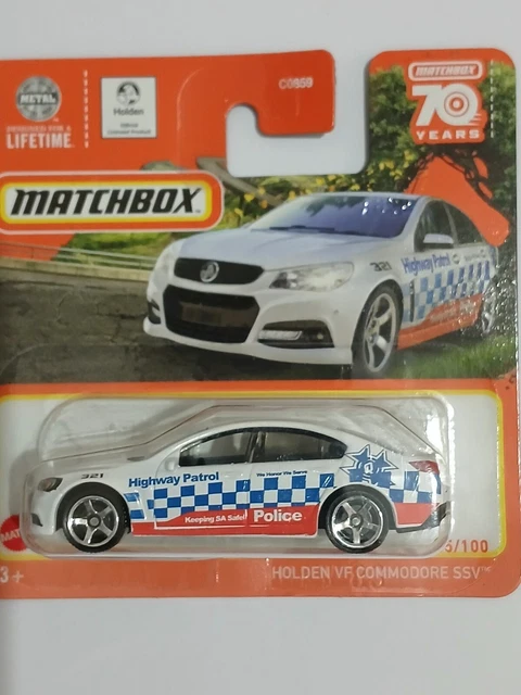 MATCHBOX 2023 HOLDEN Vf Commodore Ssv Police Car Free Boxed Shipping £8 ...