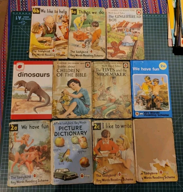 BUNDLE X 11 Vintage Children's Ladybird Books 1960's Full Info In ...