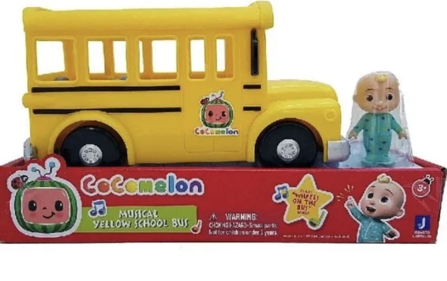 COCOMELON MUSICAL YELLOW School Bus Toy Sing Along Interactive Singing ...