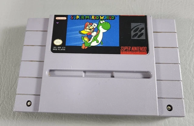 SUPER MARIO WORLD (Super Nintendo Entertainment System, 1991) Autentico ...
