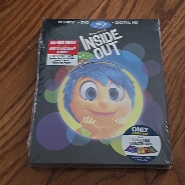 DISNEY PIXAR INSIDE Out 2-Discs Bluray BestBuy Limited Edition 5 Cards ...