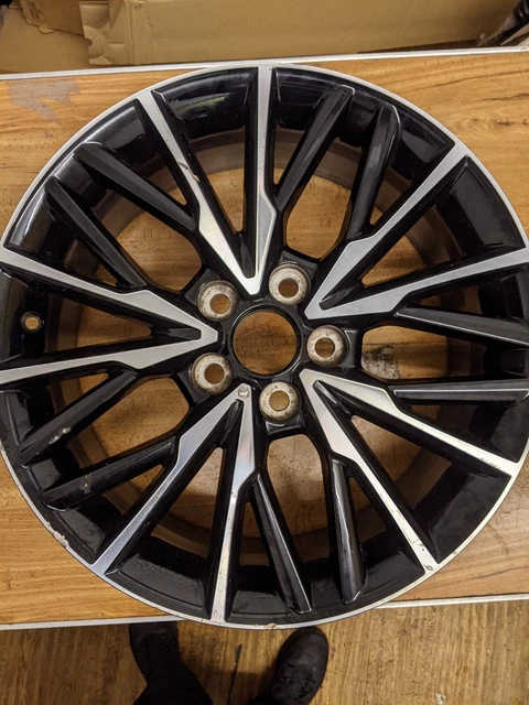 TOYOTA CHR 18& 7J ET50 Alloy Wheel Rim Aluminium BLACK CUT PW457-10004 ...